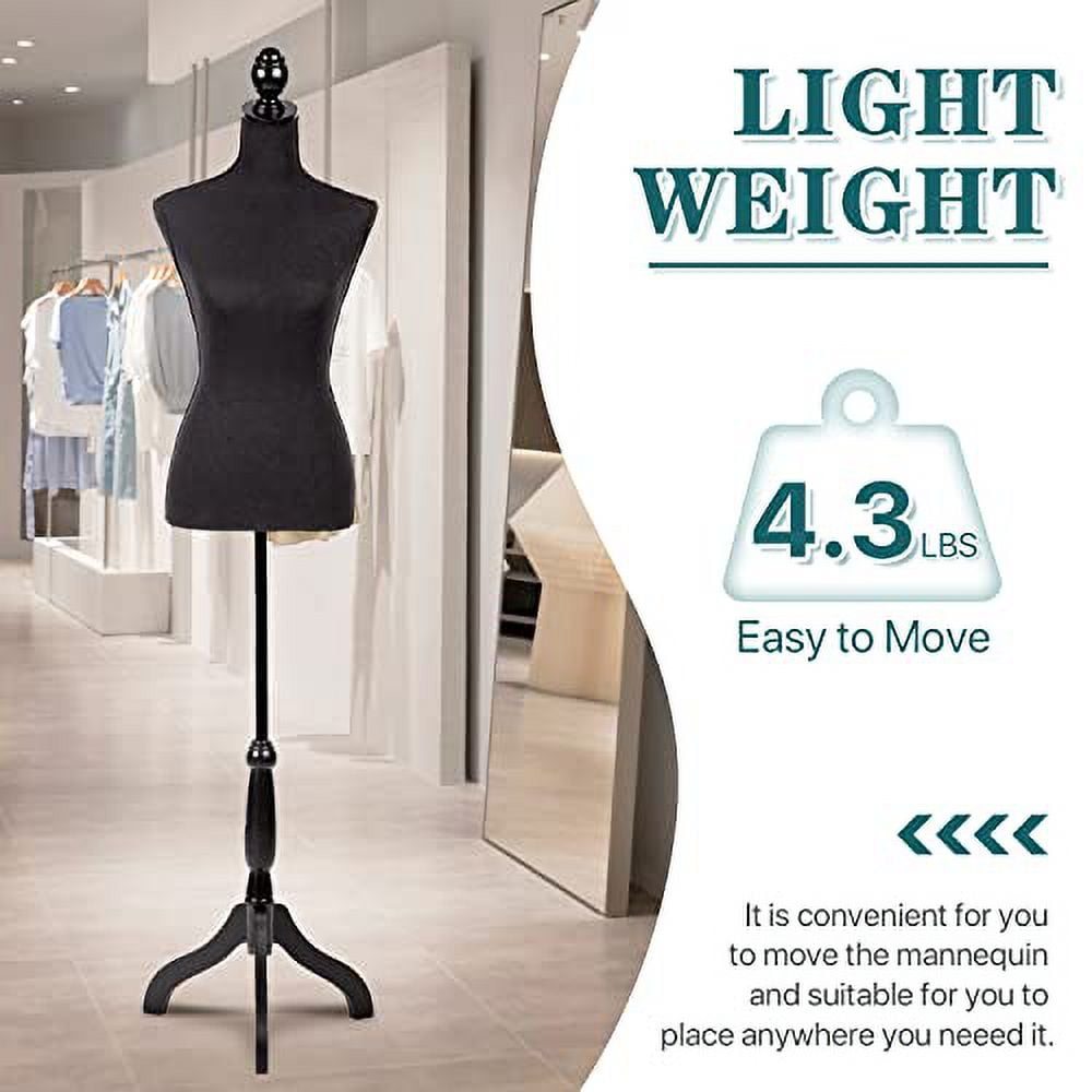 Female Mannequin Torso Dress Form Manikin Body Dress Model with Tripod ...