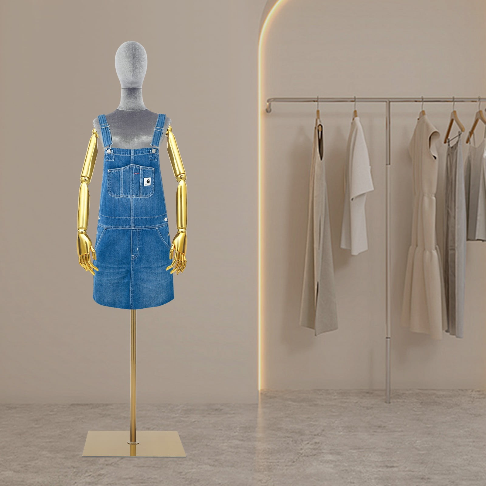 Female Mannequins 150-200cm Height Adjustable Half Maniquin Body ...