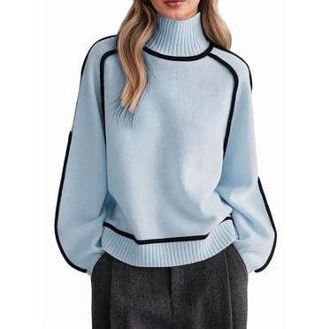Fall Sweaters for Women Trendy Cute Cozy - Long Sleeve Colorblock ...