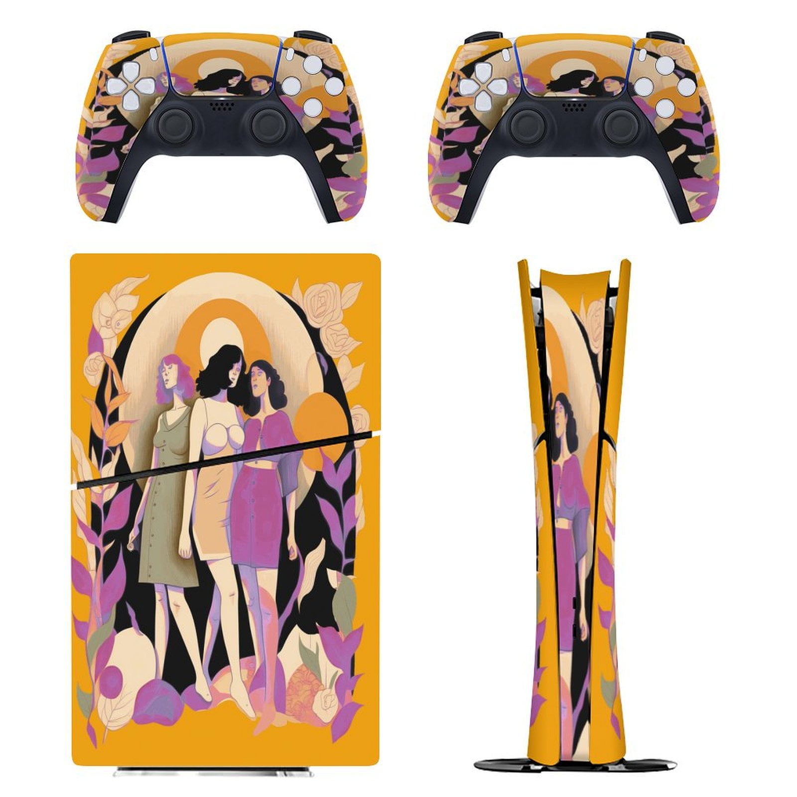 Female, Portrait PS5/PS5 Slim Digital Disc Skin Sticker For Console And ...