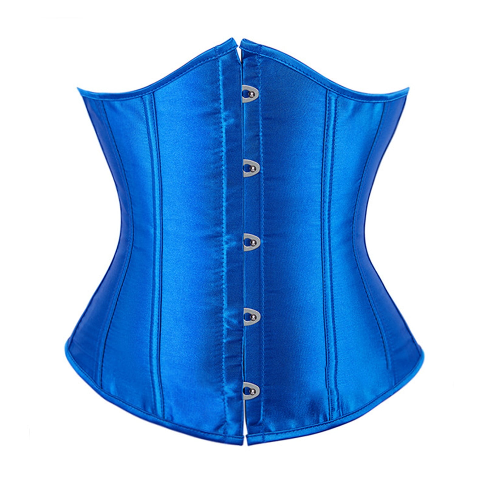 Female Shaper Satin Vintage Underbust Waist Training Corset Bustier ...