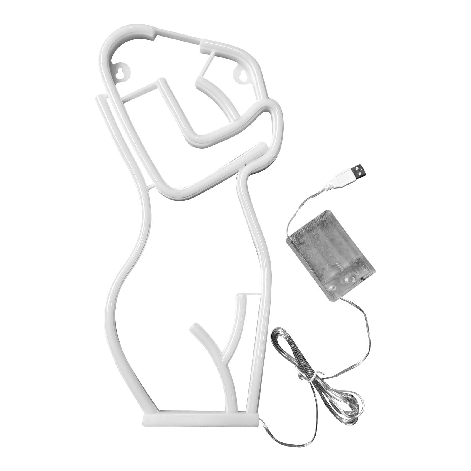 Female Silhouette Led Neon Lights Modeling Lamp Bar Clearing Bar ...