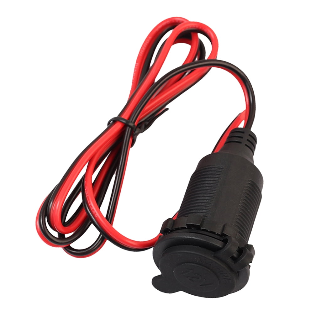 Female Socket Plug Adapter Connector DC 12V 24V - Walmart.com