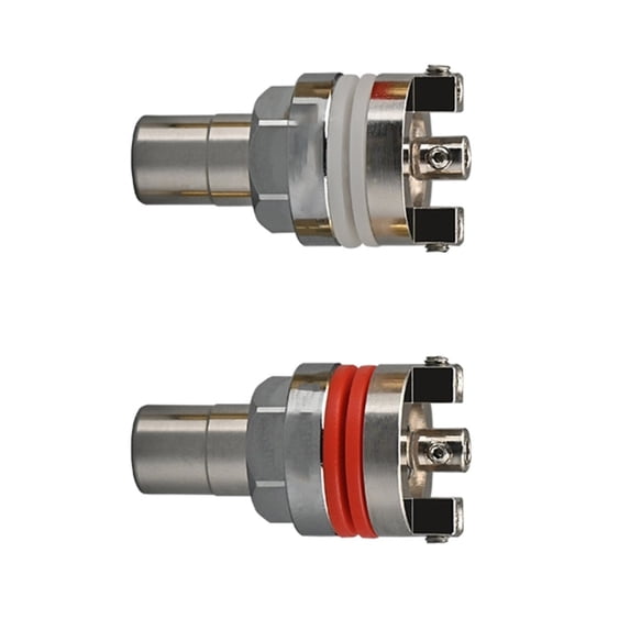 Female Sockets Pair Solderless Gold/Rhodium Finish Terminals Stable ...