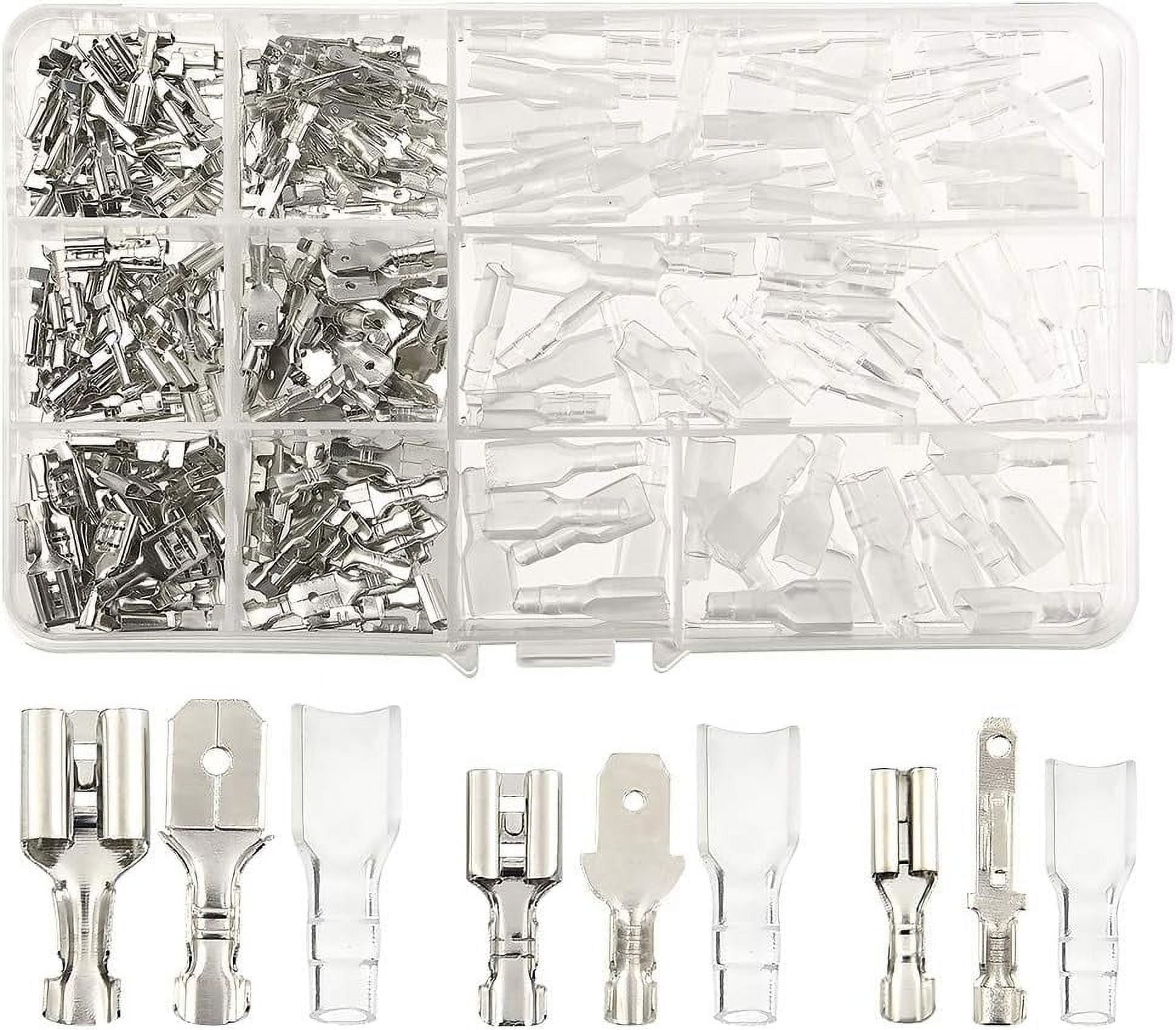 Female Spade Crimp Terminals With Clear Insulating Connector ...