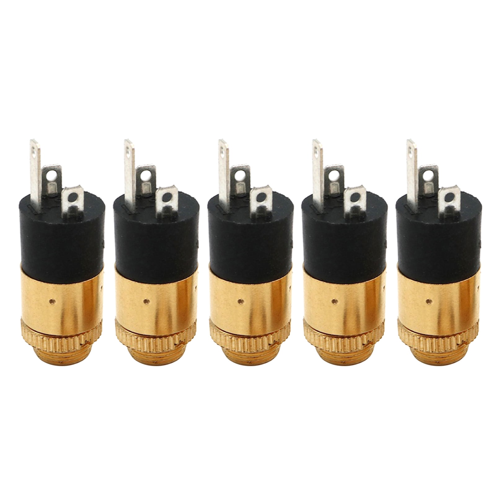 Female Stereo Panel Mount Jack Connector Audio Headphone Metal ...