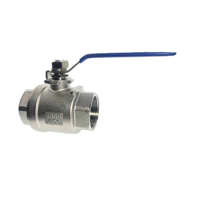 Female Straight Two-pieces Full Ports 304 Stainless Steel Ball Valve ...
