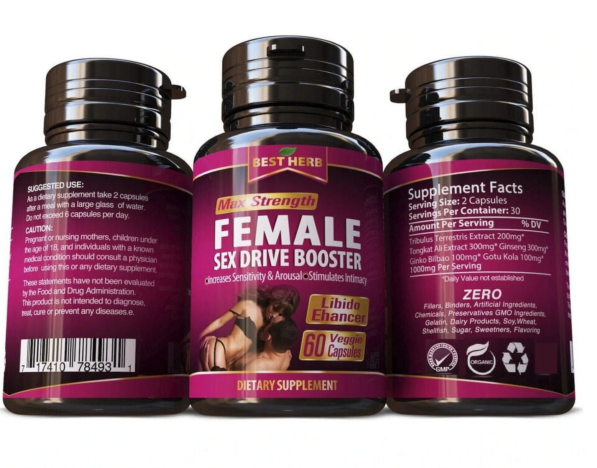 Female Intimacy Sensitivity Supplement TRIBULUS TONGKAT Pills 60 Count - Walmart.com