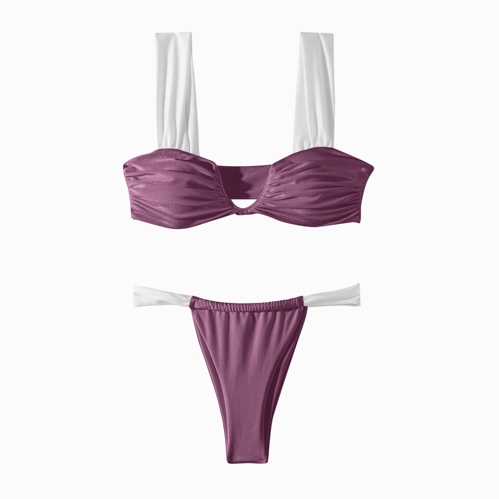 Female Swimwear Hawaii Swinsuit Floral Korean Fashion Two Pieces Set