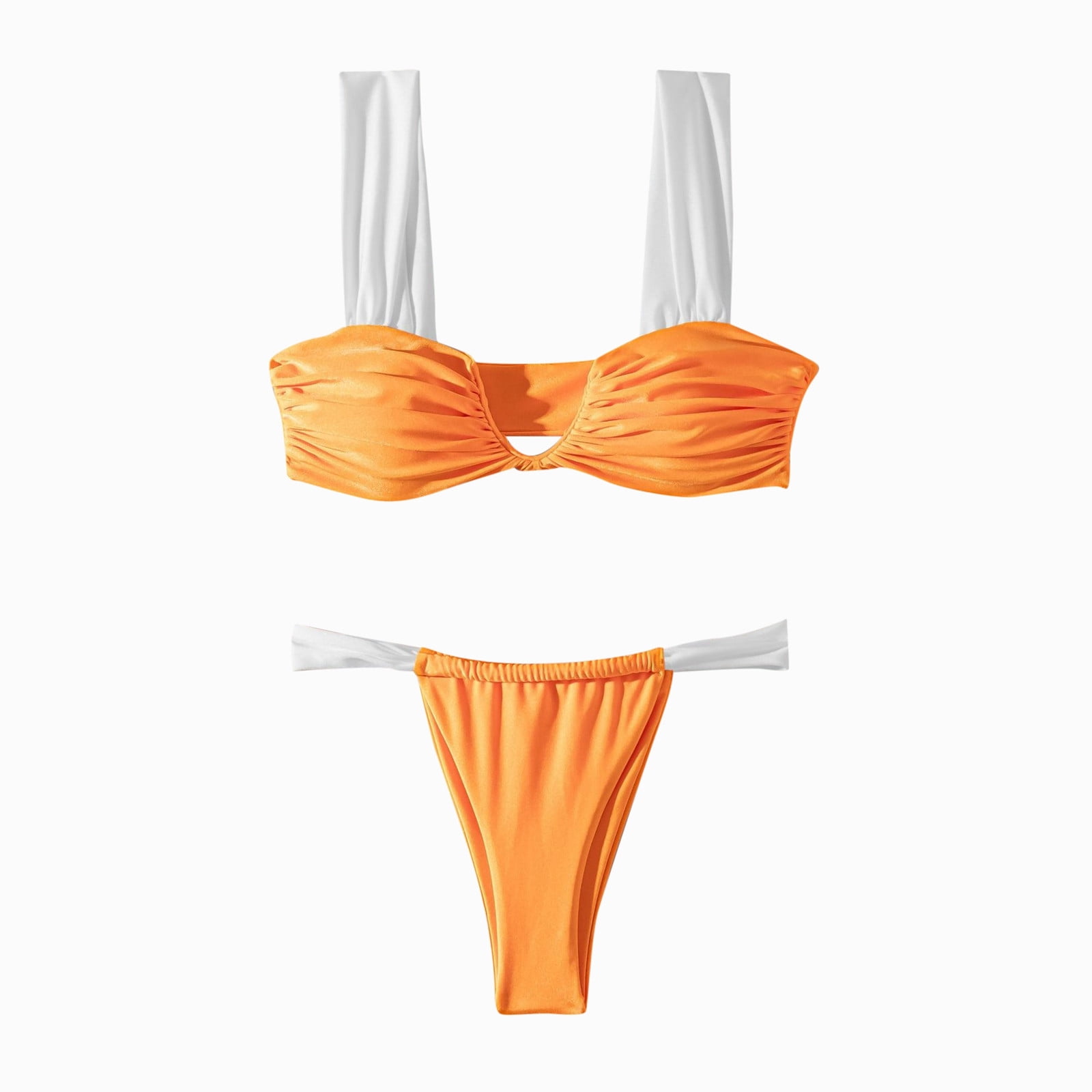 Female Swimwear Hawaii Swinsuit Floral Korean Fashion Two Pieces Set