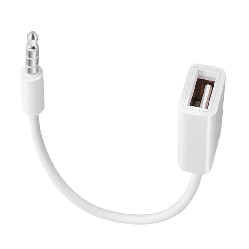 Female To Male AUX Audio Plug Jack Converter Cable Cord for audi a3 a4 ...