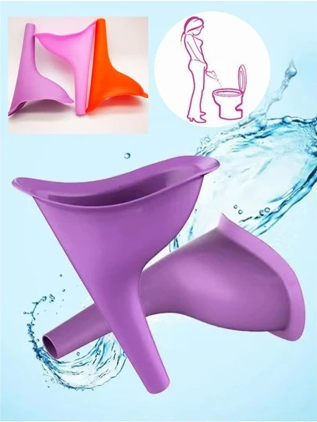 Female Urinal Portable Travel Outdoor Multi-Functional Women's Urine ...