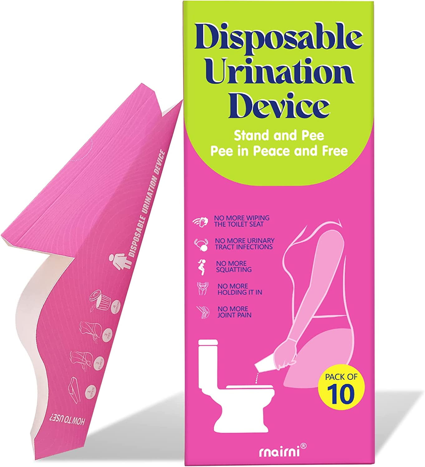 Female Urination Device Disposable Urinals Funnel for Women Stand Up ...