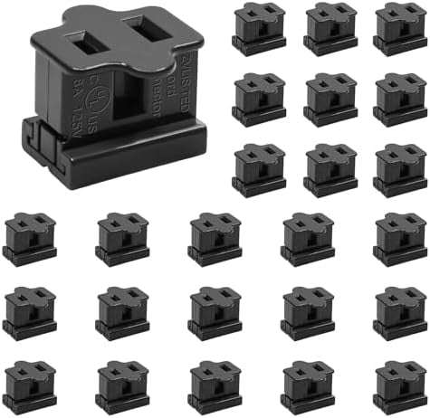 Female Vampire Plug 25 count, SPT-1 Gilbert Plug Black, Fits 18 Gauge ...