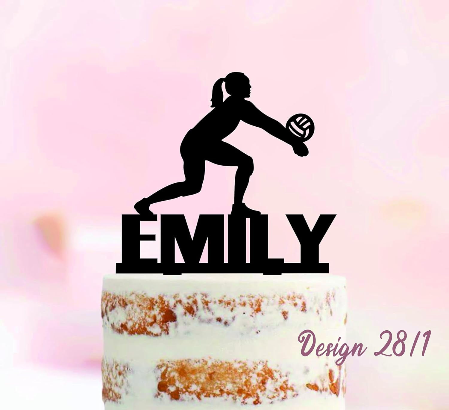 Female Volleyball Cake Topper,Volleyball Player,Volleyball birthday ...