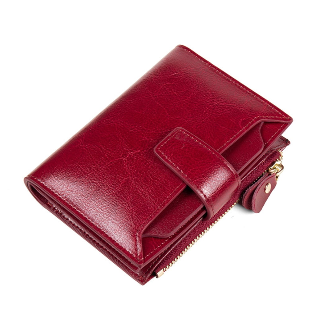 Female Wallets Wallet Women Short Anti Theft RFID Credit Card Holder ...