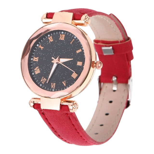 Female Wrist Watch Girls Fashion Watch Leather Strap Watch Women Wrist Watch - Walmart.com