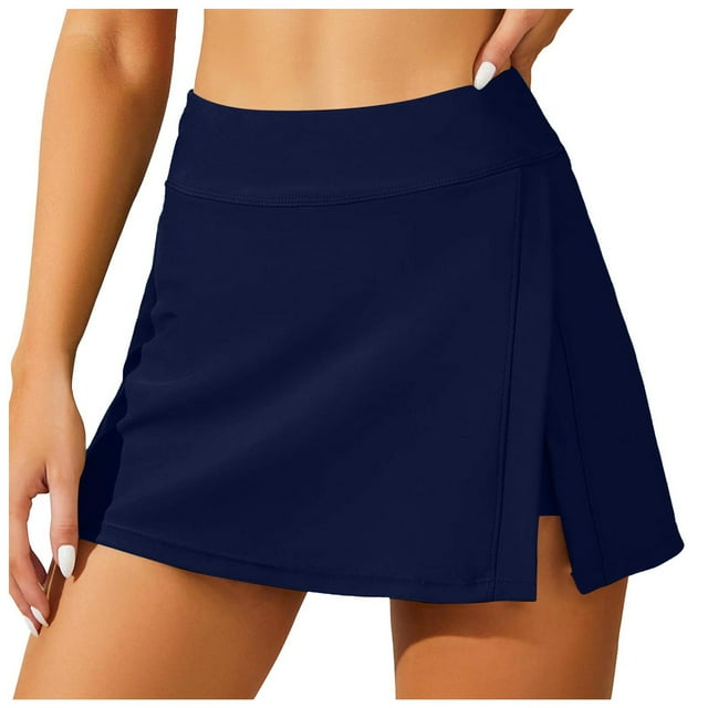 Female side split Swim Skirts Swimming Culottes Leakproof Build-In ...