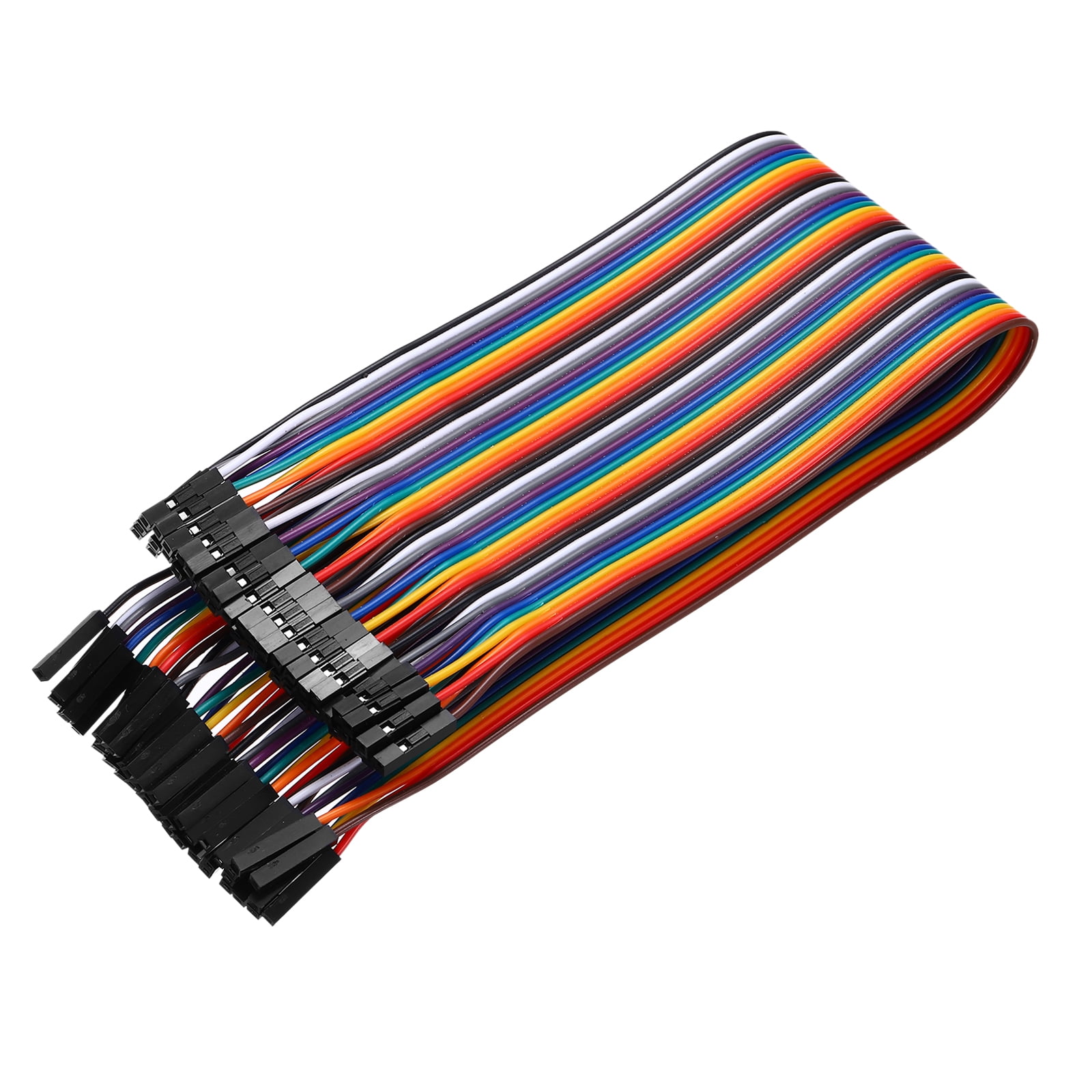 Female to Female 40Pin Breadboard Jumper Wire 2.54mm Pitch Cable 30cm 1 ...