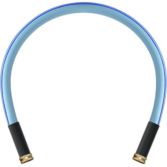 Female to Female Heavy Duty Garden Hose 3 ft x 5/8 inch Blue Water Hose ...