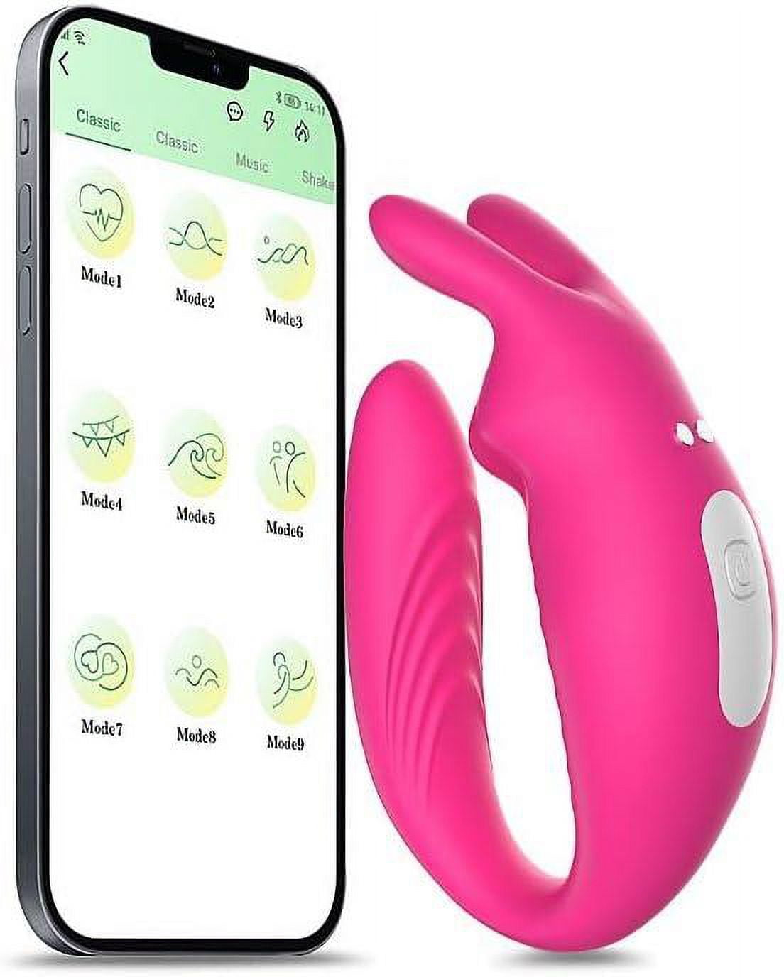 Female wireless remote control+APP egg jumping wearing vibration stimulation couple resonance ...