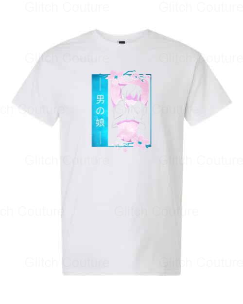Femboy Anime Boy Sakura Trap Kawaii Otaku Waifu Senpai Graphic Tee up ...