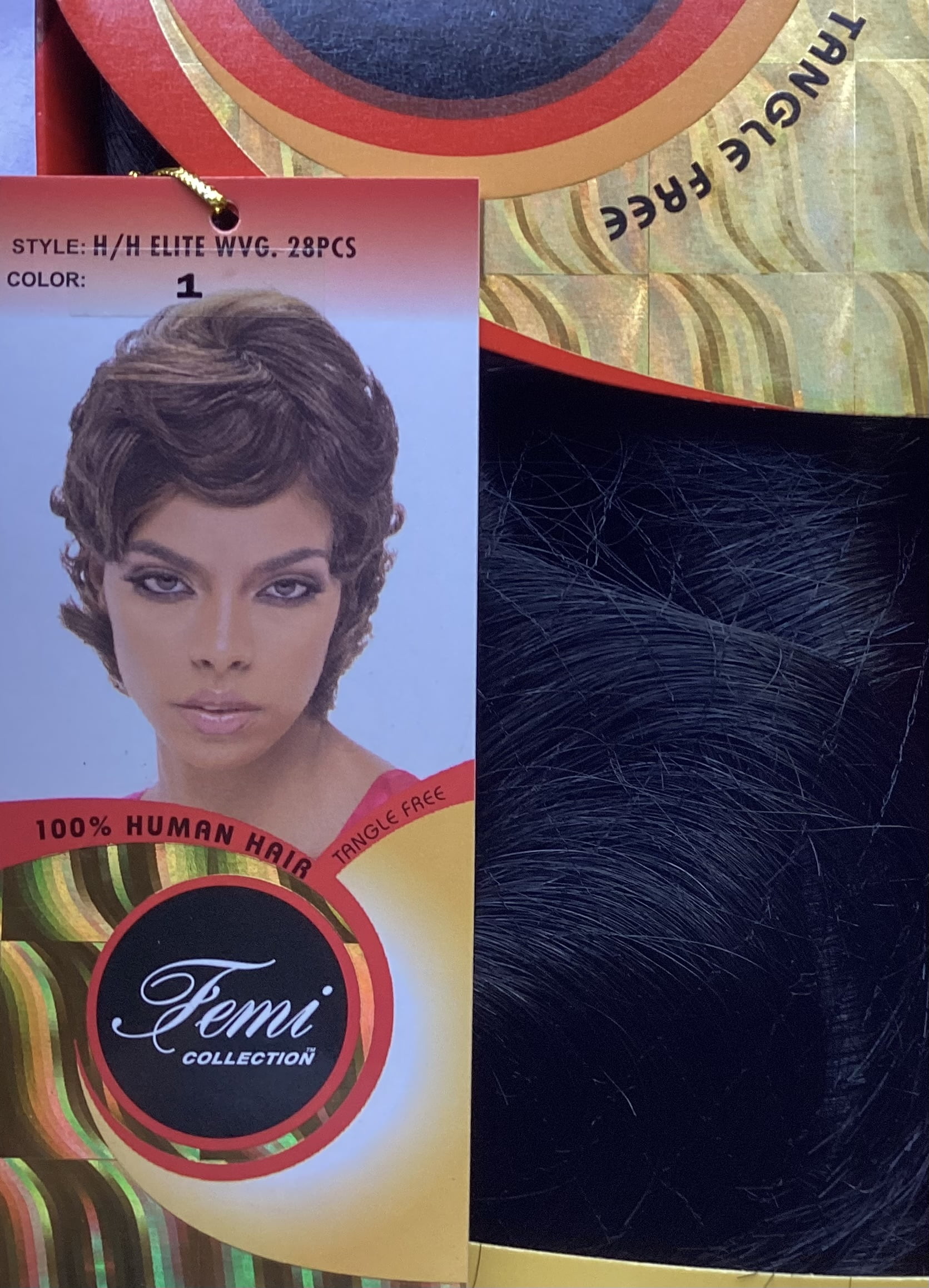 Femi Collection Style : H/H ELITE WVG 28 PCS 100% Human Hair - Color #1 ...