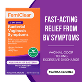 FemiClear Bacterial Vaginosis Symptoms Ointment 0.5oz Two-Day Dose ...