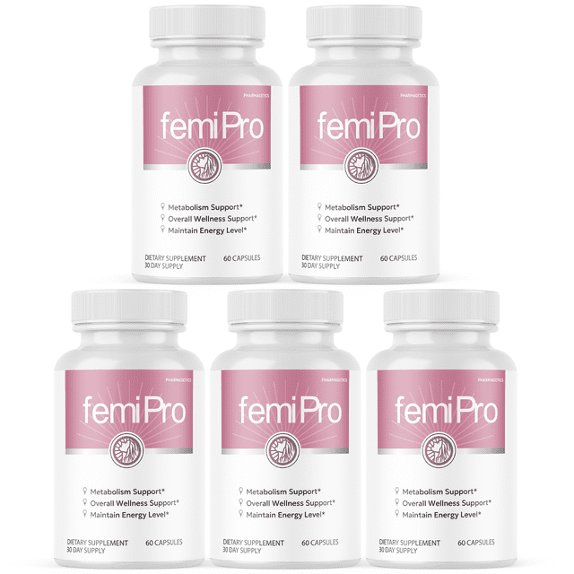 FemiPro Bladder Support Supplement - Probiotic Femi Pro - 5 Bottles ...