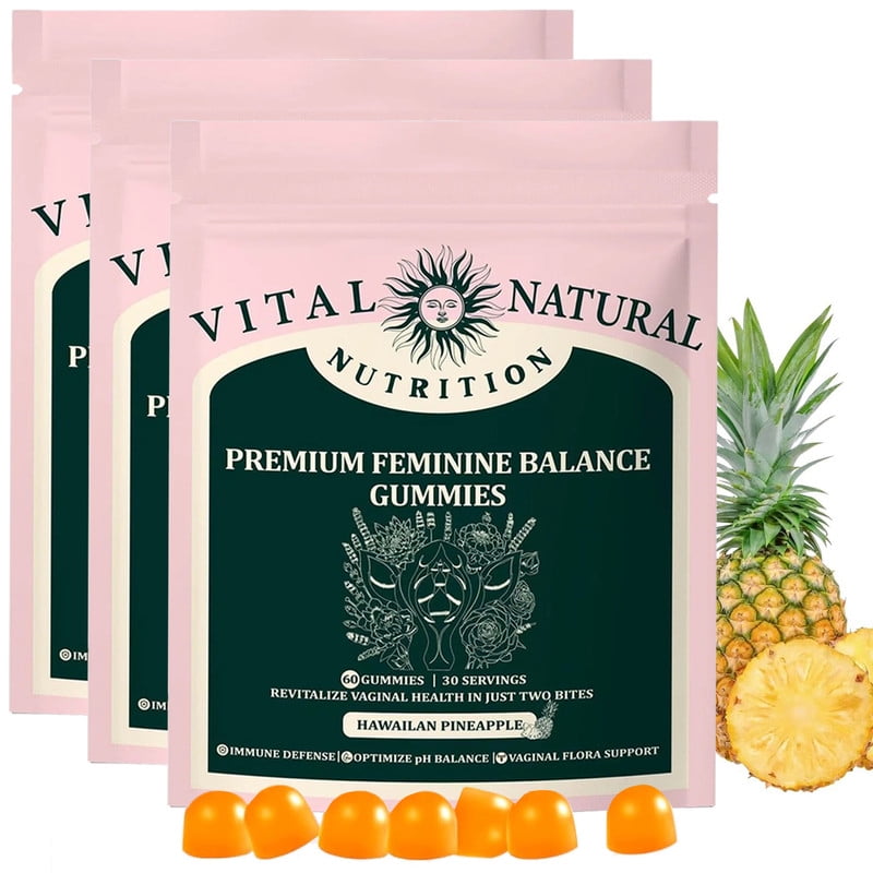 Feminine Balance_Gummie – Gut & Hormone Support for Women – 60 Vegan ...