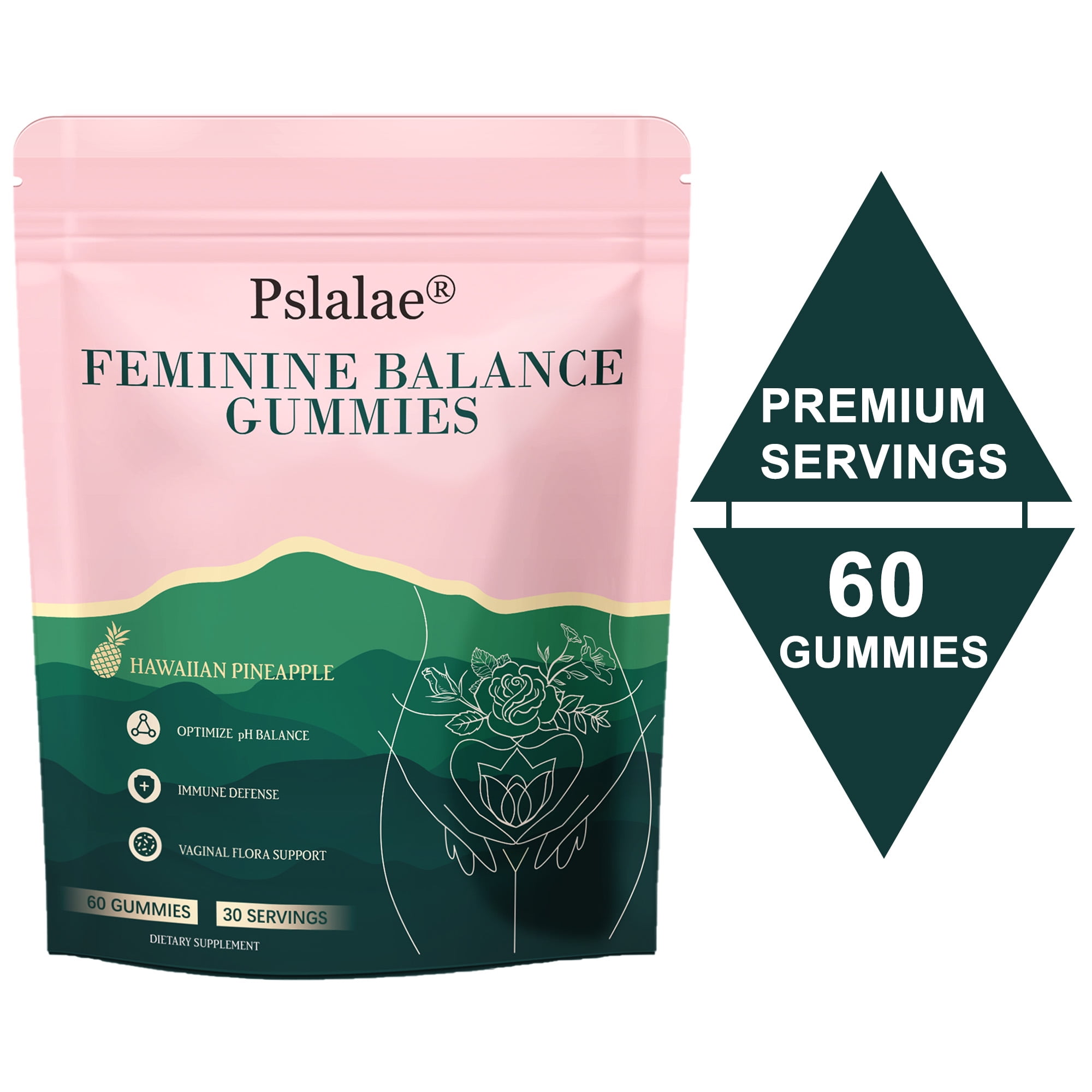 Feminine Balance Gummies - with Vitamin C, Maintain Vaginal Acid-base ...