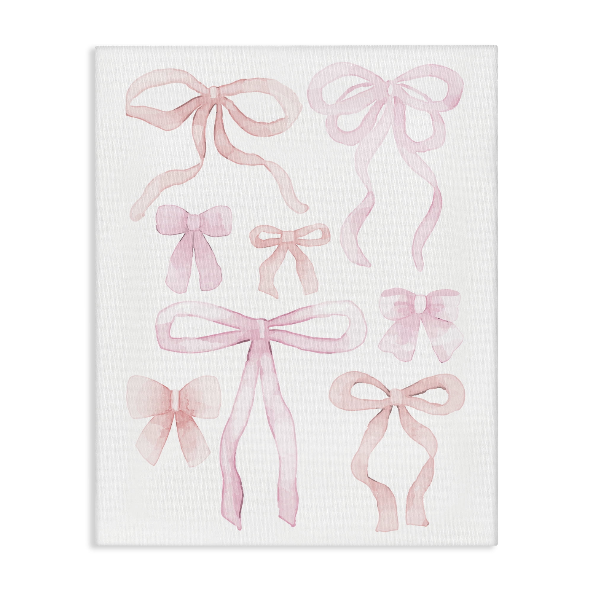 Feminine Chic Bows Canvas Wall Art, design by Kim Allen - Walmart.com