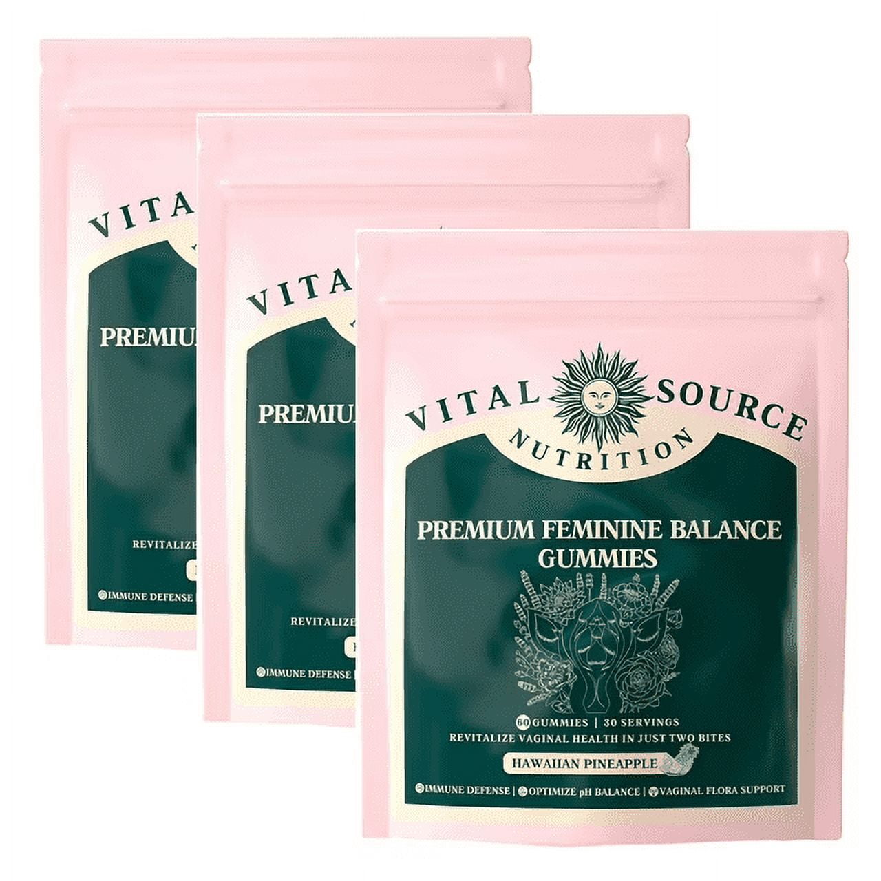 Feminine Wellness Gummies – pH Balance & Comfort – 60 Vegan Gummies ...