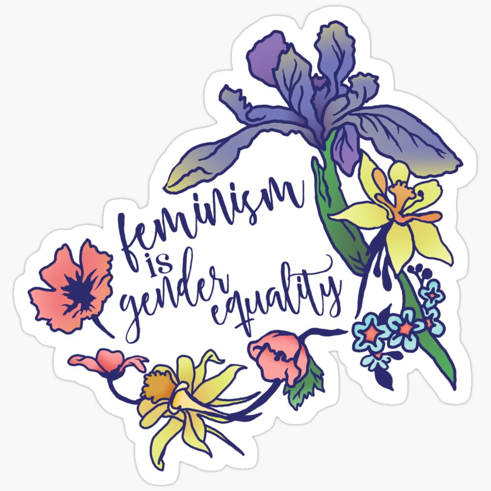 Feminism Is Gender Equality Sticker Phone Decal Water Bottle Stickers ...