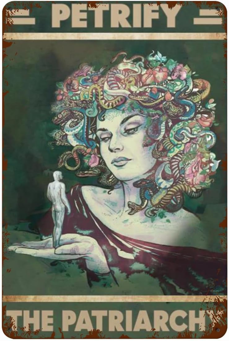 Feminism Posters Petrify The Patriarchy Feminism Rustic Tin Signs Wall ...