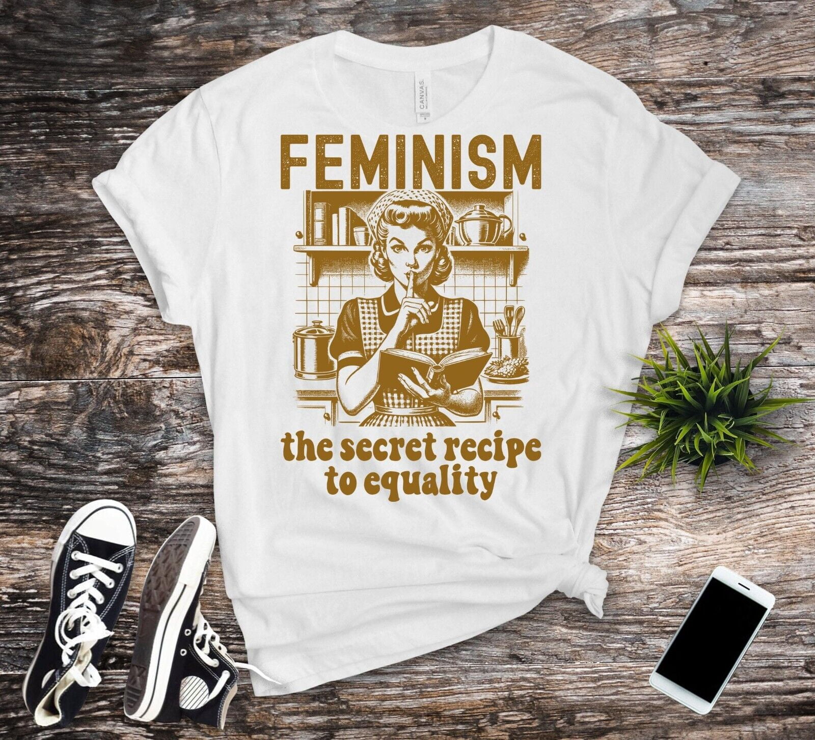 Feminism the secret recipe to equality T-Shirt - Walmart.com