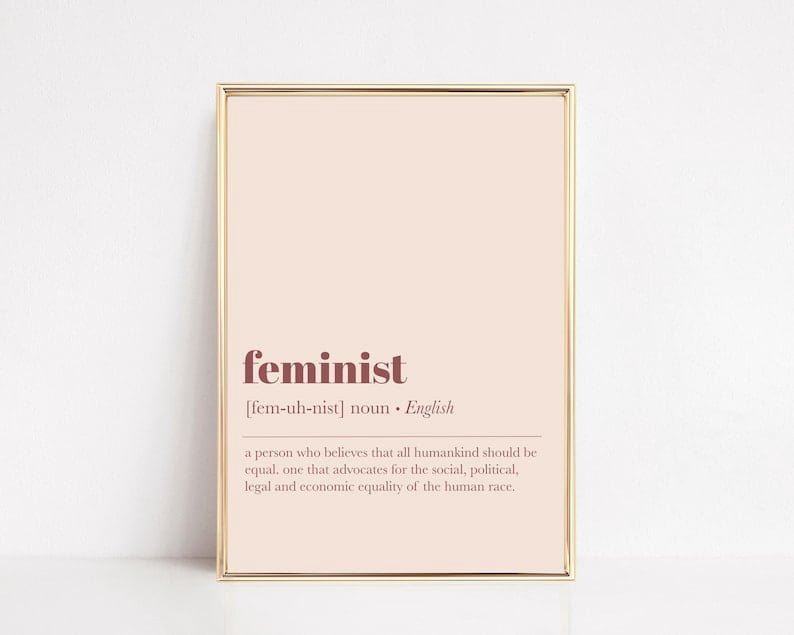 Feminist Definition Print | Feminist Print | Inspirational Art ...