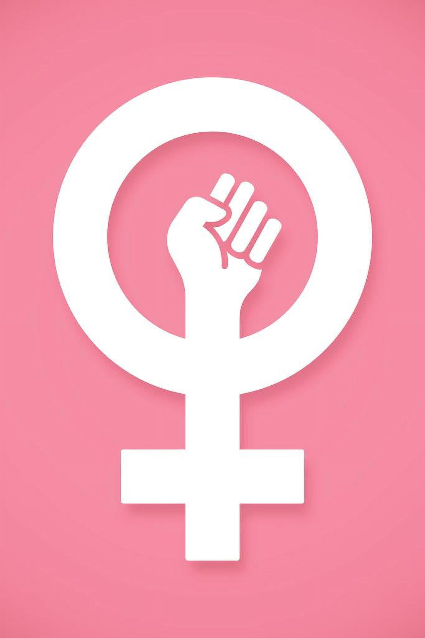 Feminist Female Empowerment Symbol Girl Power Fist Pink Feminism Woman ...