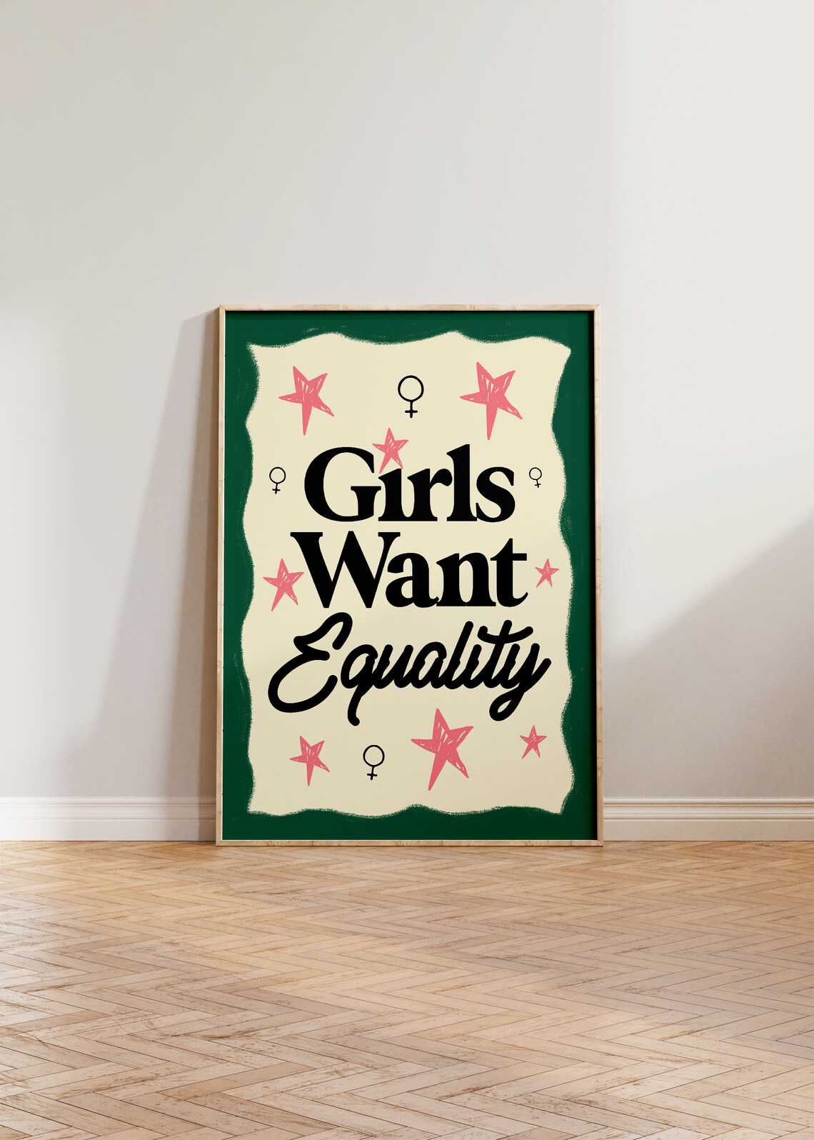 Feminist Print, Retro Wall Art, Feminism Print, Girls Want Equality ...