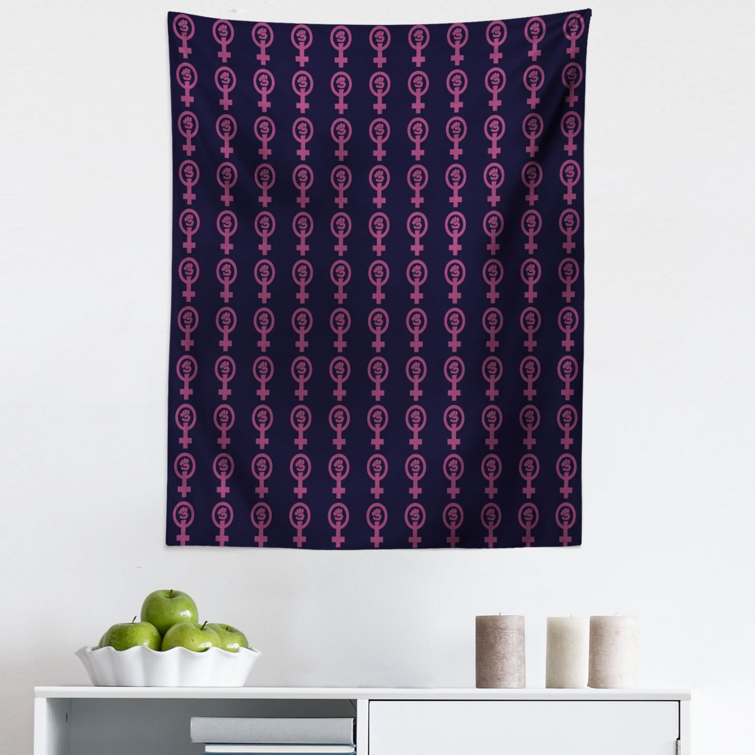 Feminist Tapestry, Simplistic Venus Mirror and Fist as Repeating ...