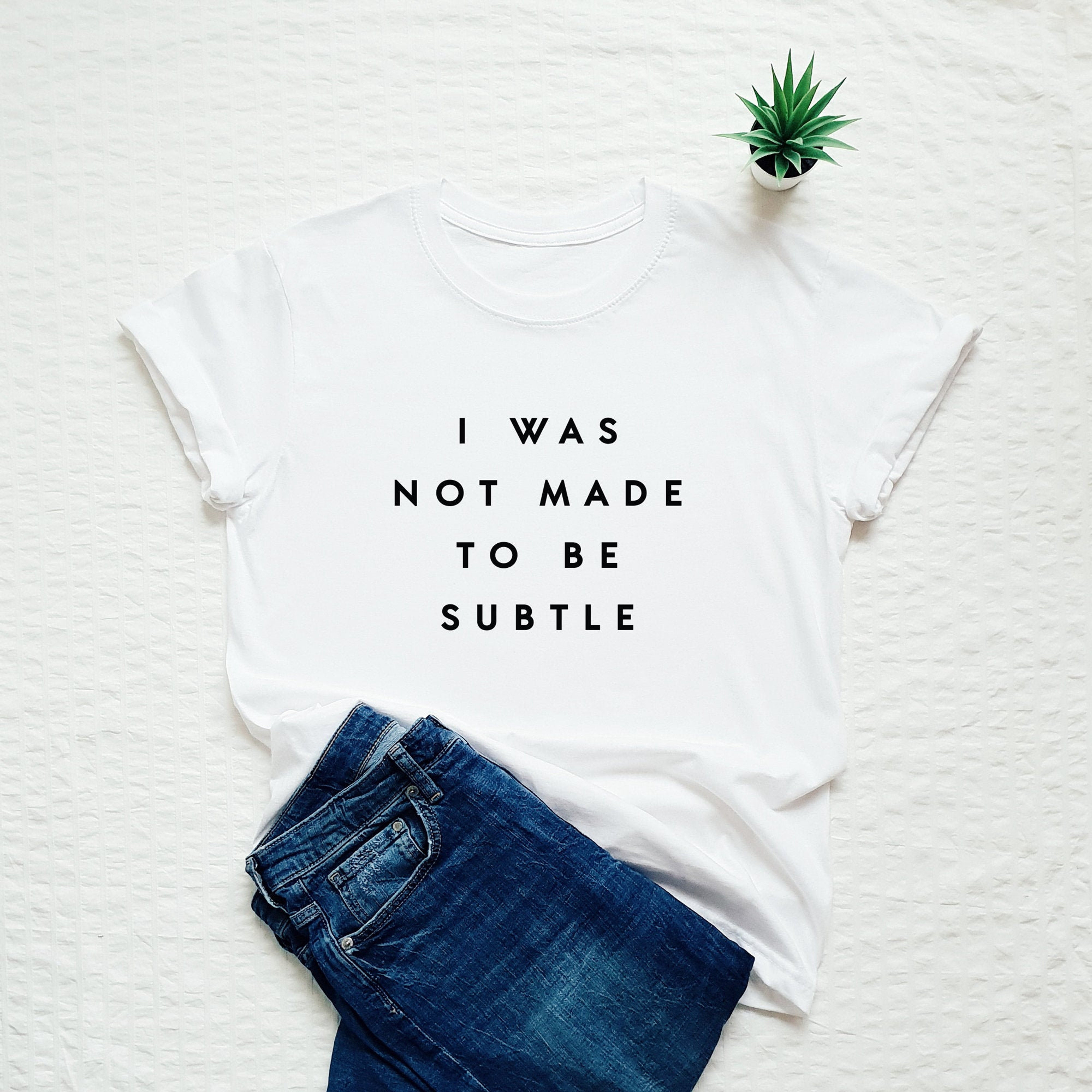 Feminist shirt, I was not made to be subtle, empowering tshirt ...