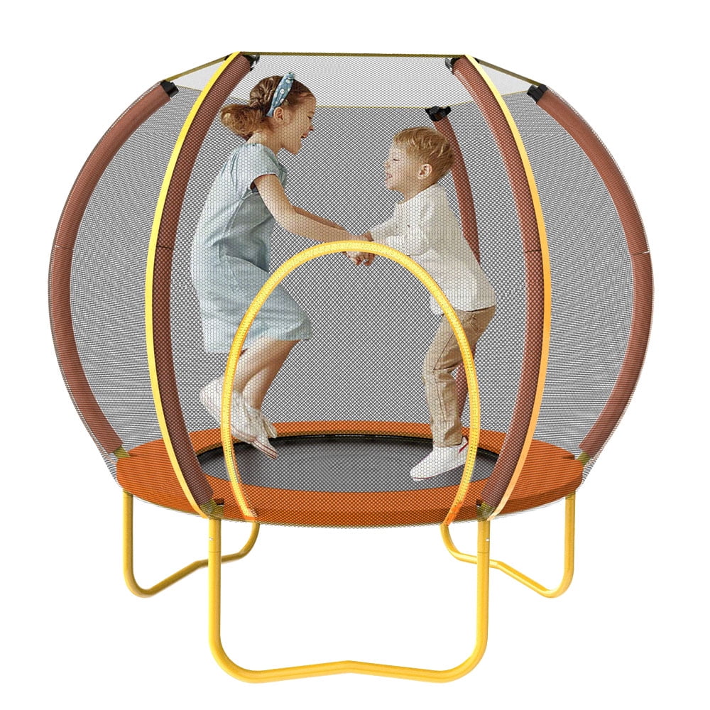 Fenbeli 42in Trampoline for Kids with Enclosure Net Mini Indoor/Outdoor ...
