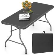 MoNiBloom 6FT Folding Table, Portable Heavy Duty Plastic Foldable Table ...