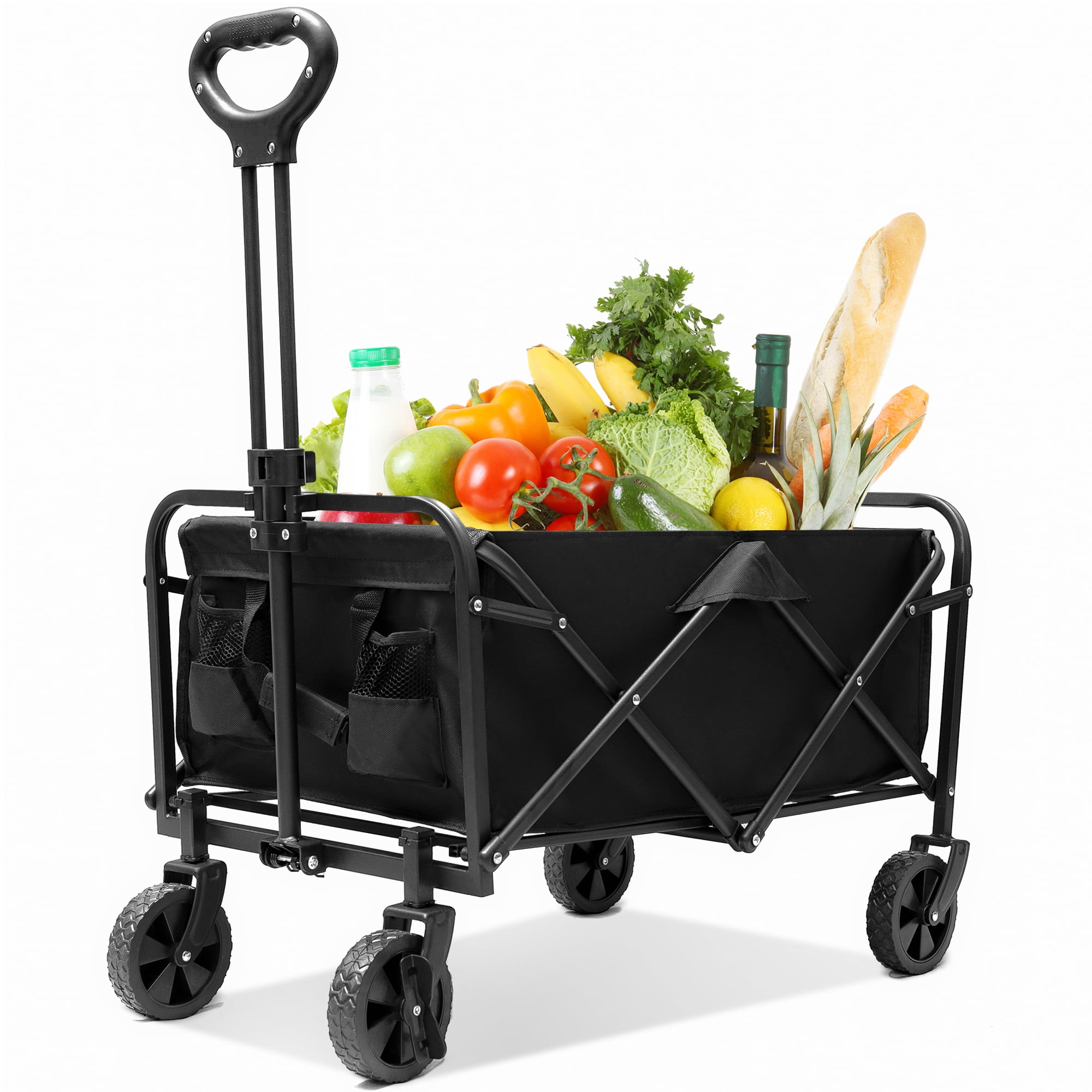 Free Shipping! Fenbeli Multi-Purpose Big Bucket Cart, Black Wagon, 25 ...