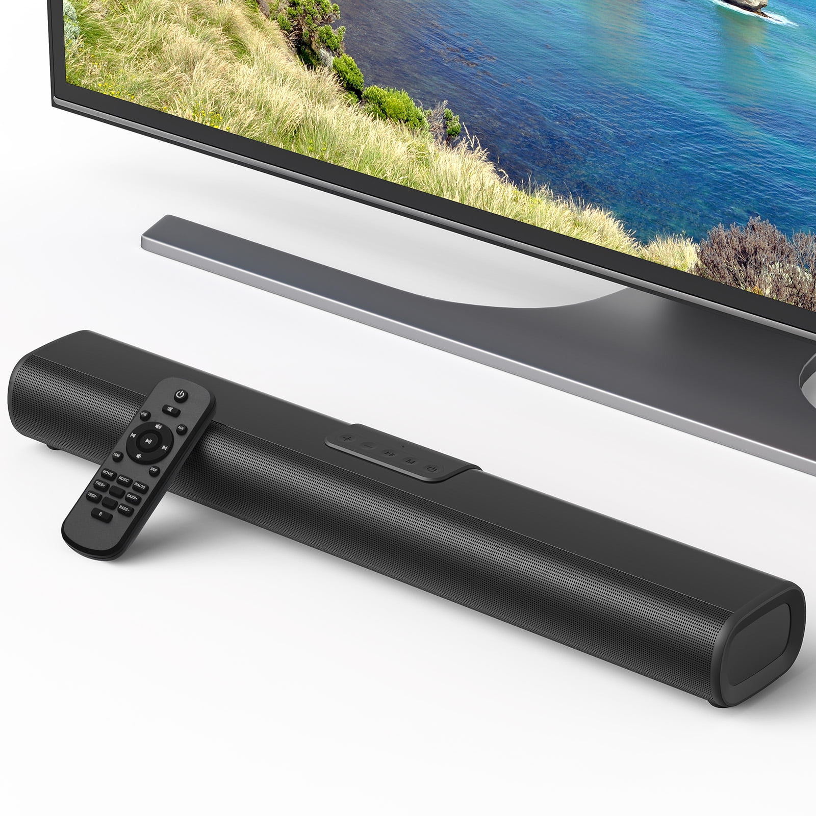 Fenbeli 50W Sound Bars for TV, 3D Surround Sound System with Built-in ...