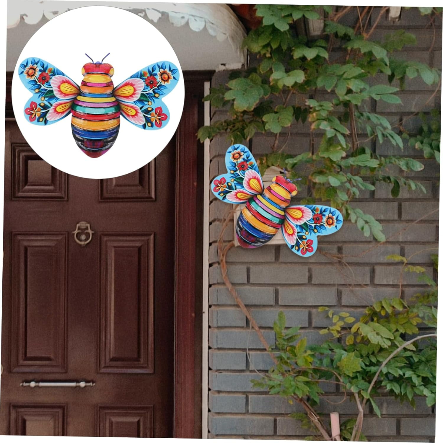 Fence Decorations Outdoor,Metal Bees Outdoor Decor,Outdoor Wall Decor,Metal Bee Wall Art ...