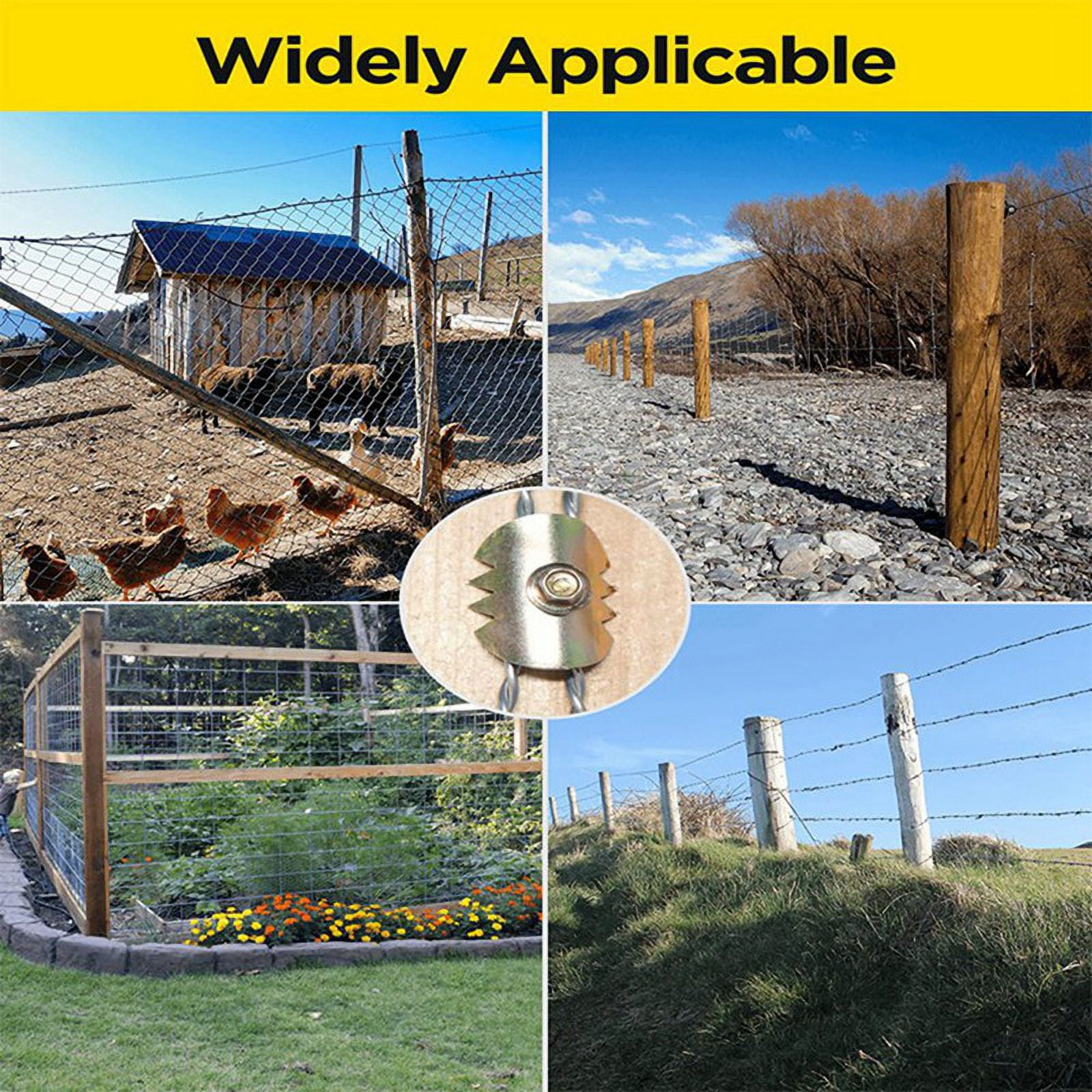 Fence , Fence Wire Anti ,50Pack Galvanized Fence Wire Fasteners for ...