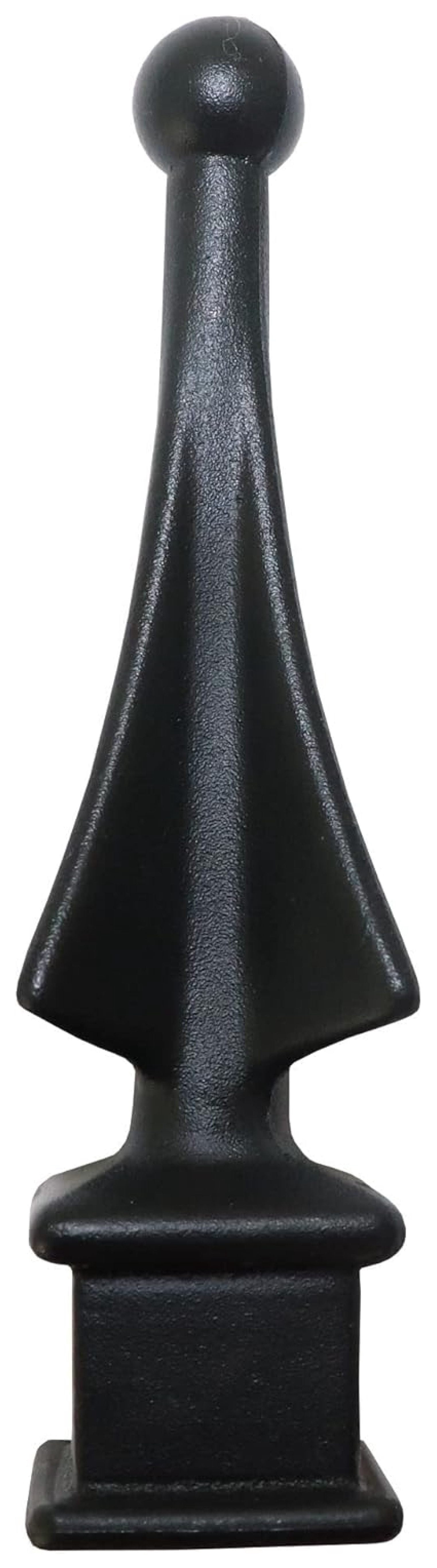 Fence Finials Four-Sided Spire Wing Tip High-Impact Polypropylene Black ...