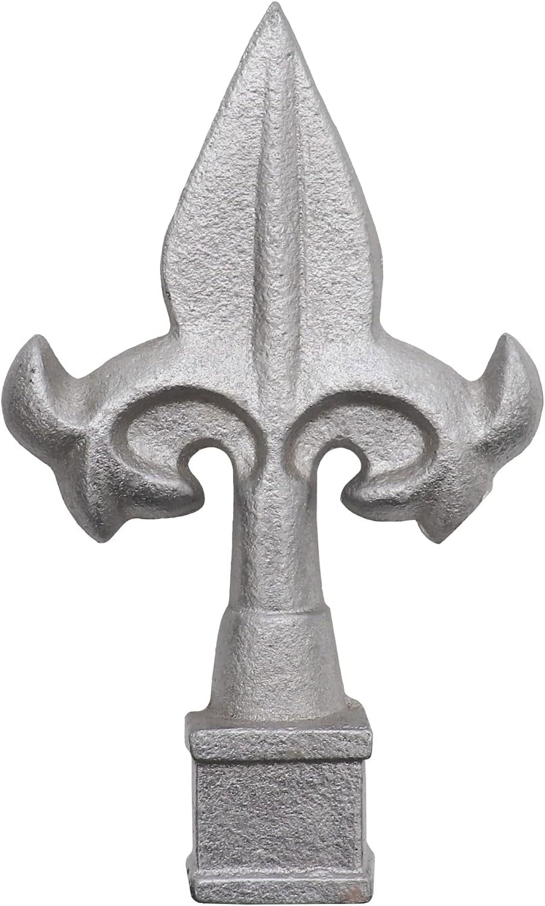 Fence Finials Unpainted Aluminum Spear Fleur De Lis 3/4" 10ct - Walmart.com