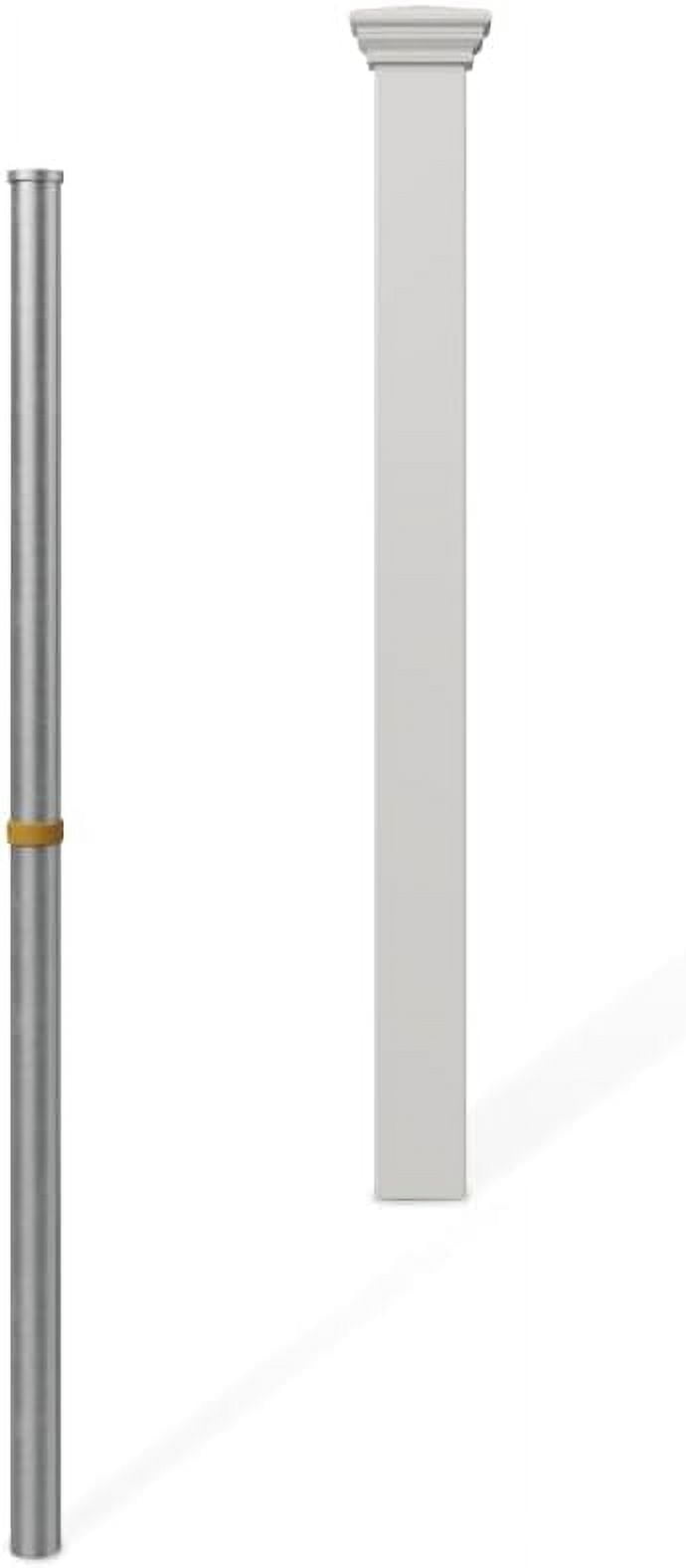 Fence Finishing Post for No Dig Picket Fence, Easy Install Outdoor ...